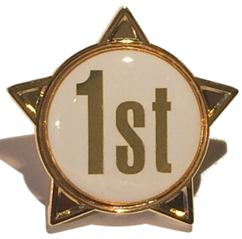 1st titled star shape badge